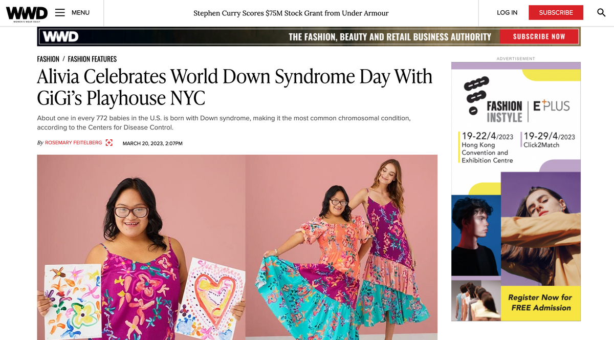 WWD features Alivia's SS23 Collection